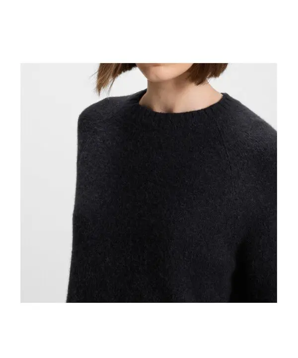 Hugo Boss Crew Neck Cropped Knit Sweater