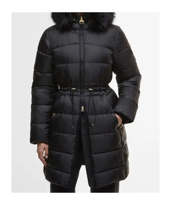 Barbour Anastasia Quilted Puffer Jacket With Detachable Hood