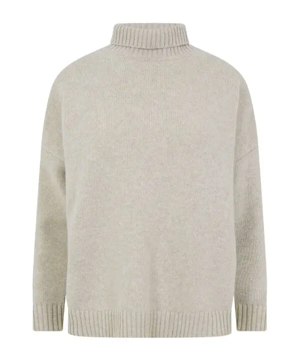 Max Mara Turtleneck Knit Sweater - Nude