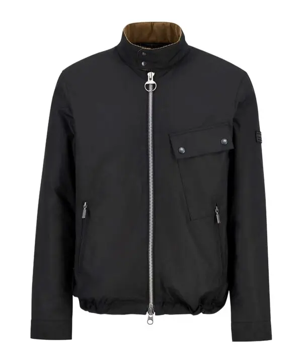 Barbour Long-sleeved Casual Jacket With Stand Collar