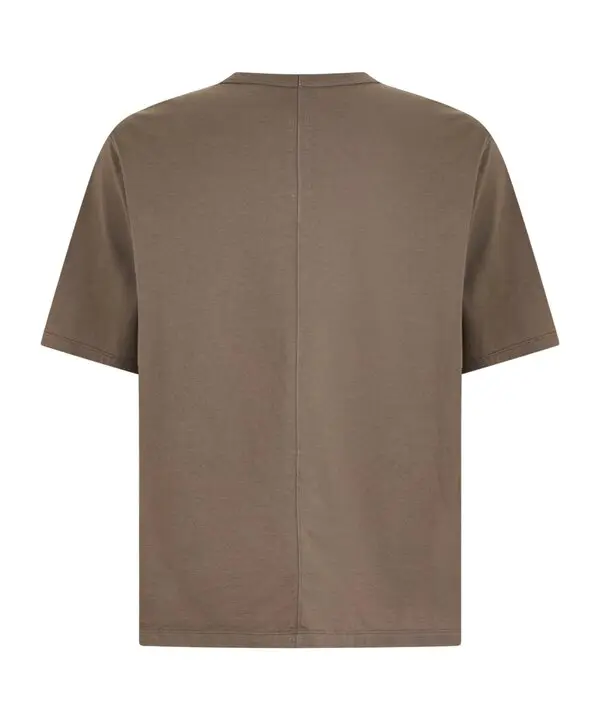 Rick Owens Coffee Crew Neck Short-sleeve Tee - Brown