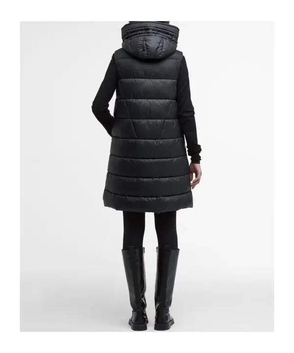 Barbour Cecilla Long Gilet With Funnel Neck