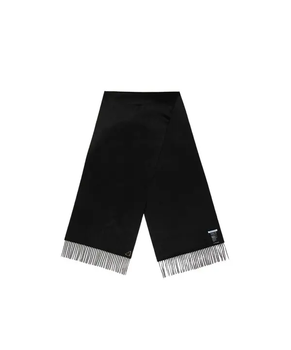Prada Logo Midweight Scarf - Black