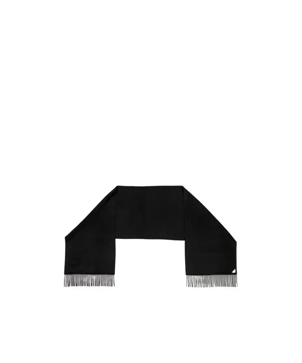 Prada Logo Midweight Scarf - Black