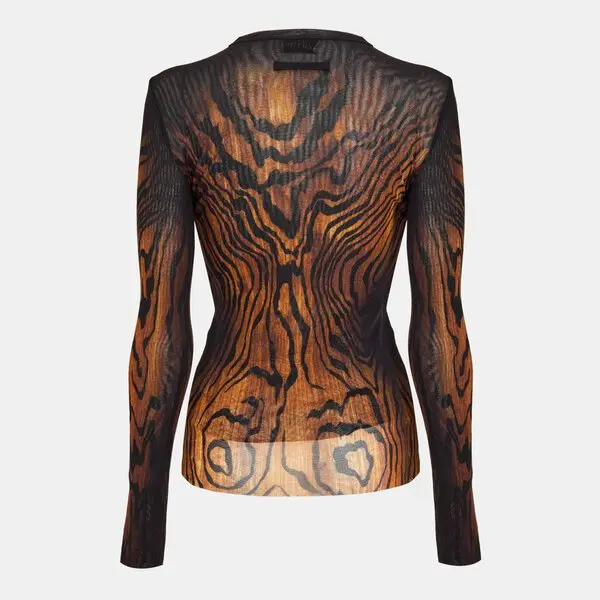 JEAN PAUL GAULTIER Printed Long Sleeve T-shirt - Black
