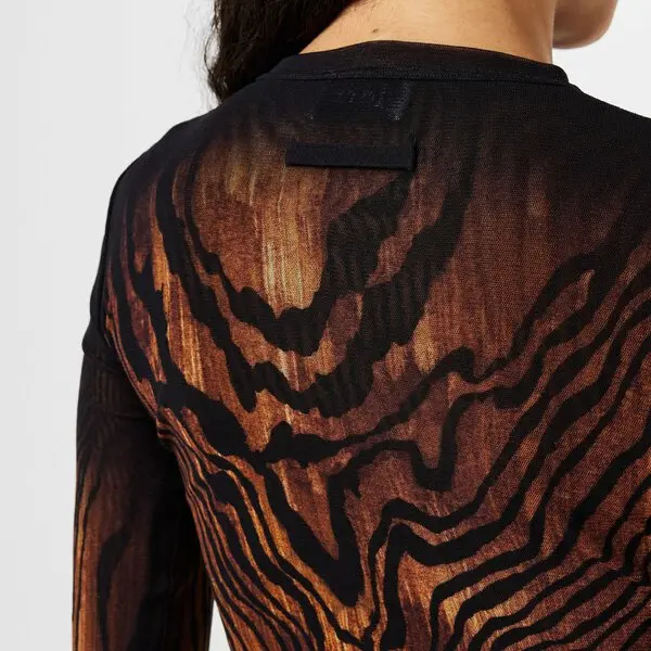 JEAN PAUL GAULTIER Printed Long Sleeve T-shirt - Black