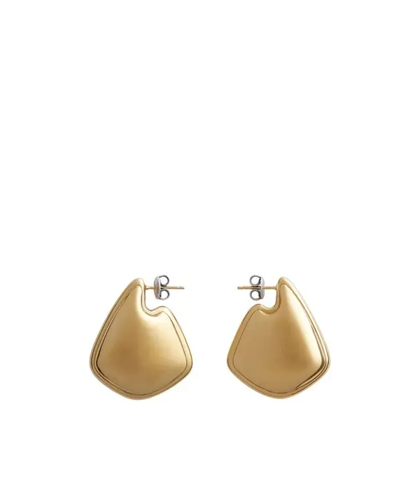 Bottega Veneta Small Fin Earrings - Gray