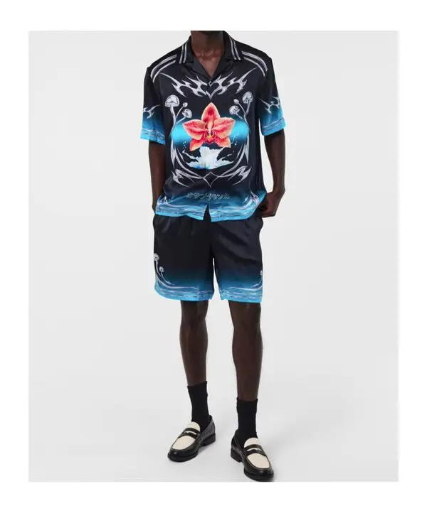 Casablanca Elastic Waist Shorts