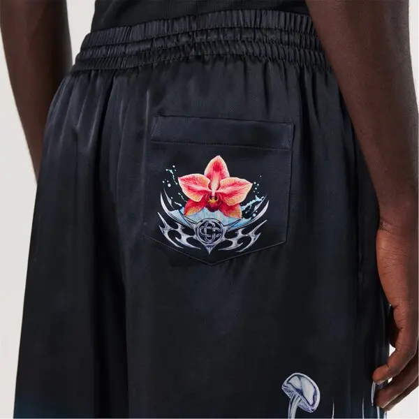 Casablanca Elastic Waist Shorts