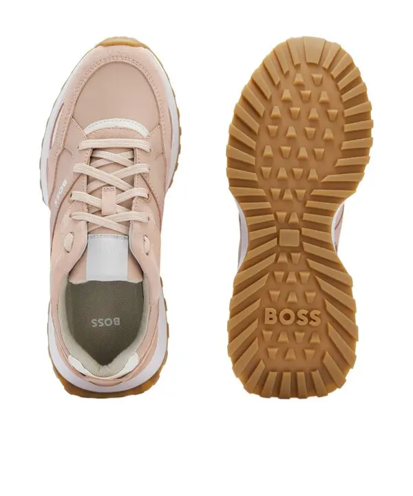 Hugo Boss Light Pink Retro Sneakers