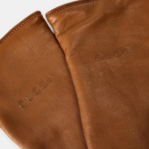 Gucci Classic Tailored Leather Gloves