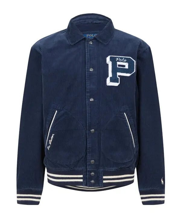 Polo Ralph Lauren Corduroy Varsity Jacket - Black