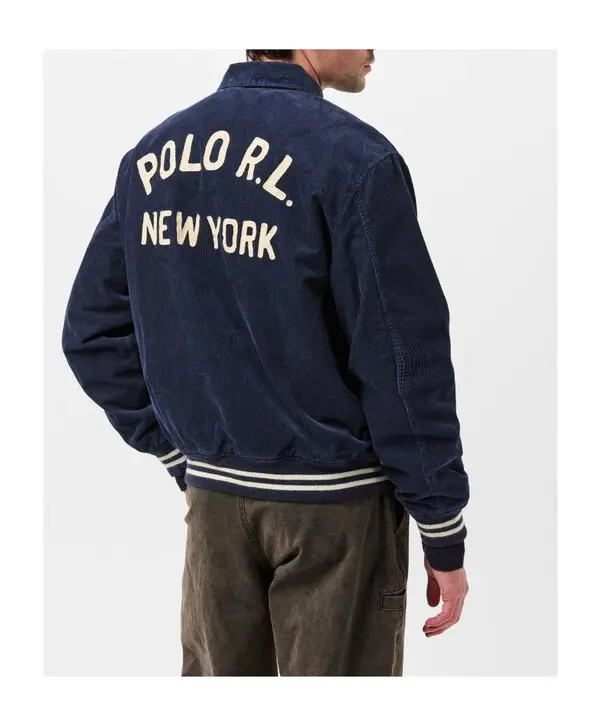 Polo Ralph Lauren Corduroy Varsity Jacket - Black
