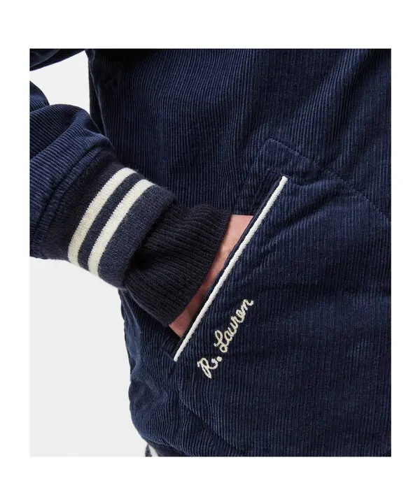Polo Ralph Lauren Corduroy Varsity Jacket - Black