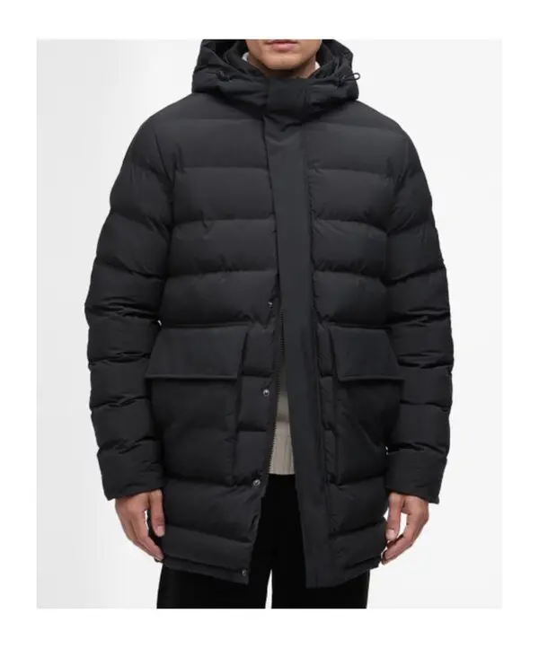 Barbour Long-sleeved Quilted Hooded Jacket