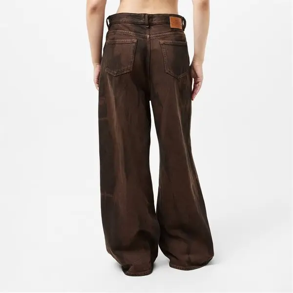 GANNI Baggy Wide-leg Jeans - Green
