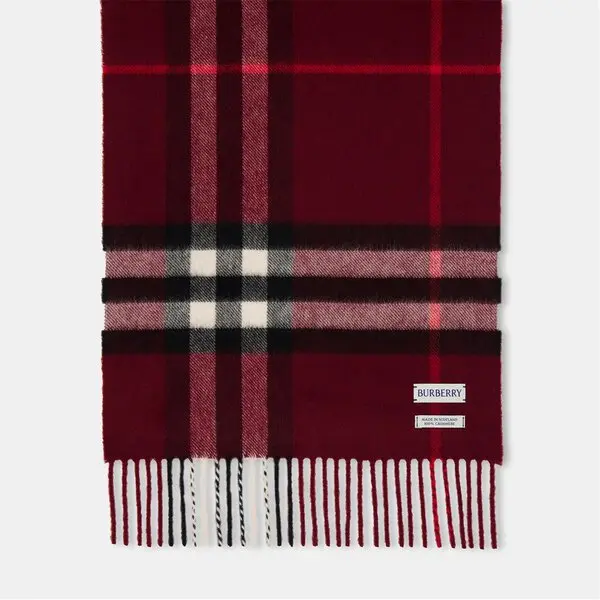 Burberry Plaid Pattern Scarf - Brown