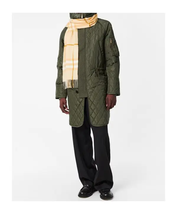 Burberry Plaid Pattern Scarf - Nude