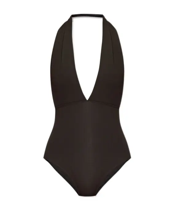 TOTEME Halterneck Open Back One-piece Swimsuit - Nude
