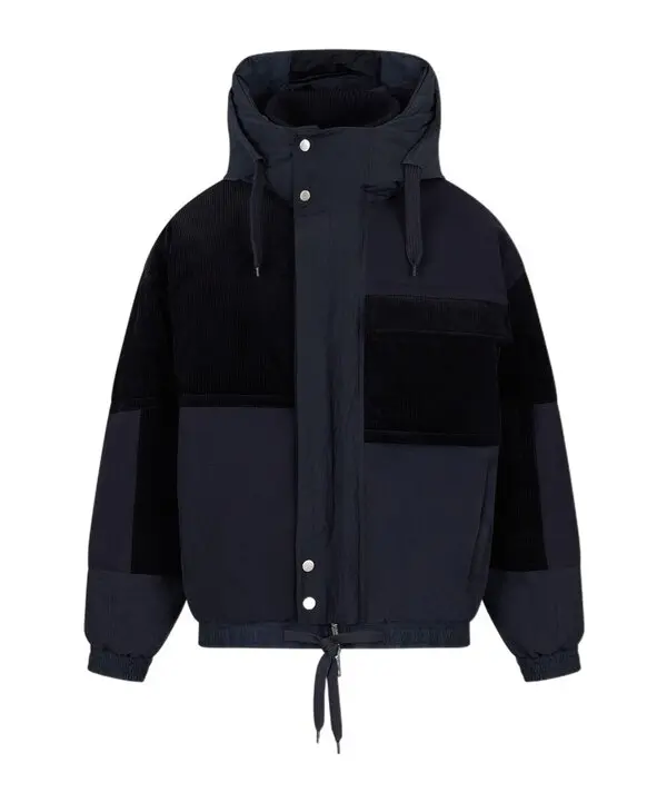 Emporio Armani Color-block Hooded Down Jacket
