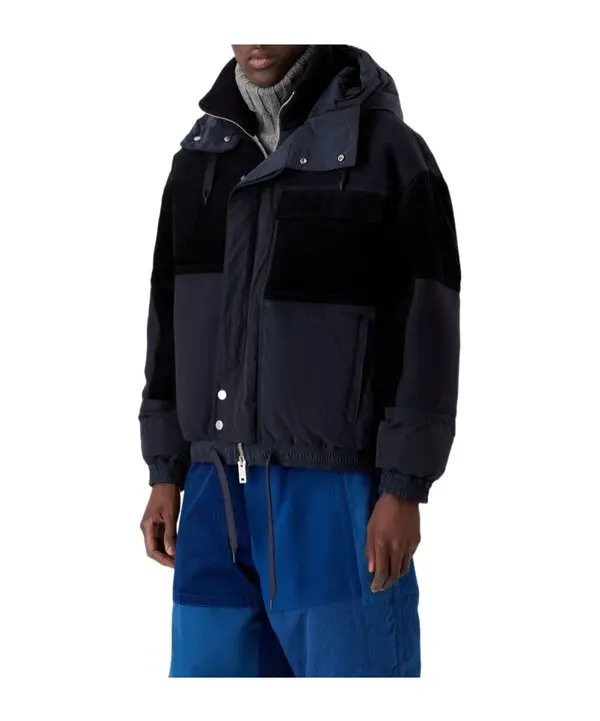 Emporio Armani Color-block Hooded Down Jacket
