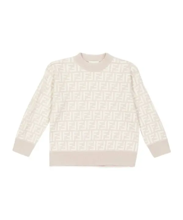 Fendi All-over Logo Crew Neck Sweater