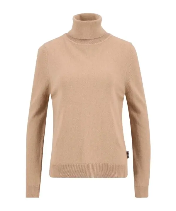 Barbour Pendle Roll Neck Jumper With Checked Elbow Patches