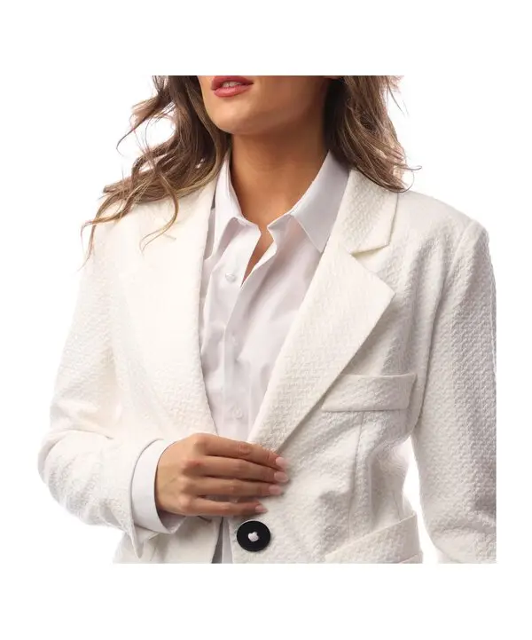 Emporio Armani Textured Single-breasted Blazer