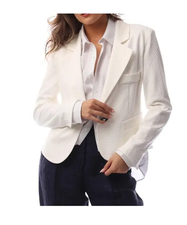 Emporio Armani Textured Single-breasted Blazer