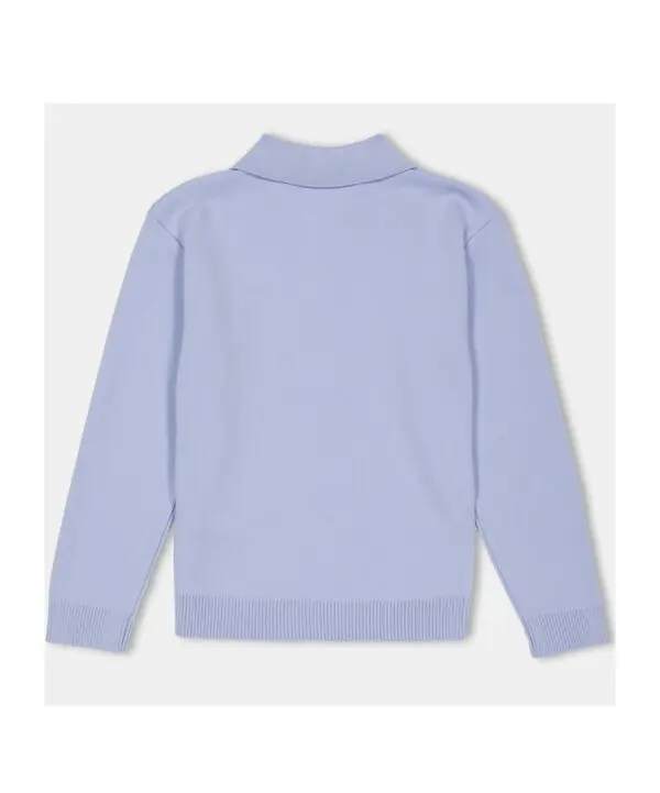 Fendi Long Sleeve Polo Collar Sweater