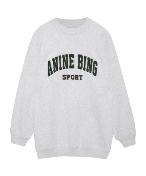ANINE BING Long Sleeve Crewneck Sweatshirt