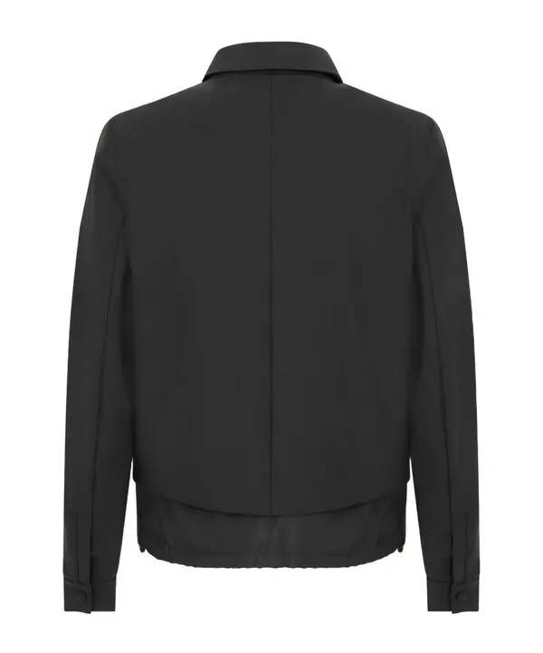 Dolce & Gabbana Zip-up Jacket With Logo Patch