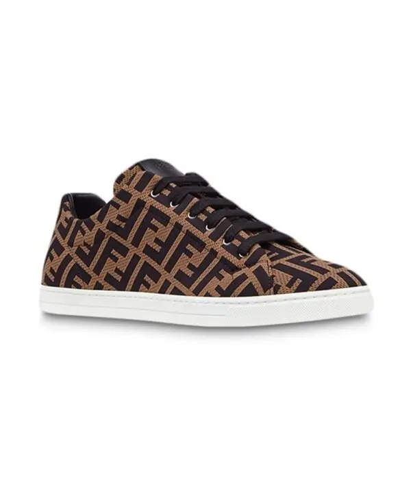 Fendi Ff Logo Low-top Sneakers