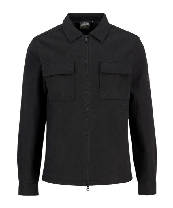 Barbour Shirt Jacket With Zip-up Front And Flap Chest Pockets