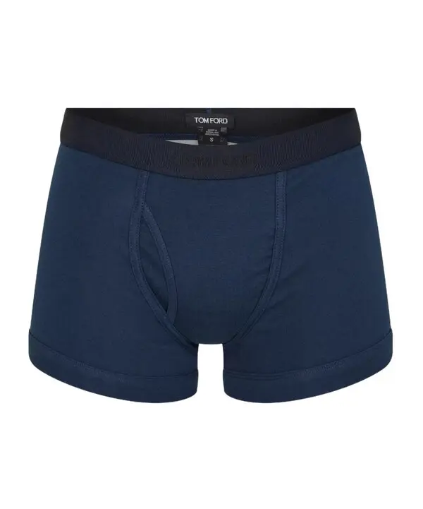 TOM FORD Fitted Soft Breathable Slim Boxer Briefs - Blue