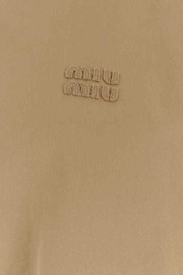 Miu Miu Poplin Shirt - Nude
