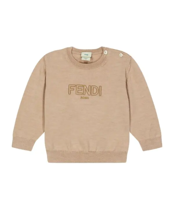 Fendi Logo Crew Neck Sweater