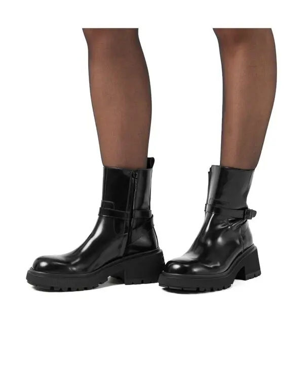 JIMMY CHOO Buckle Strap Ankle Boots