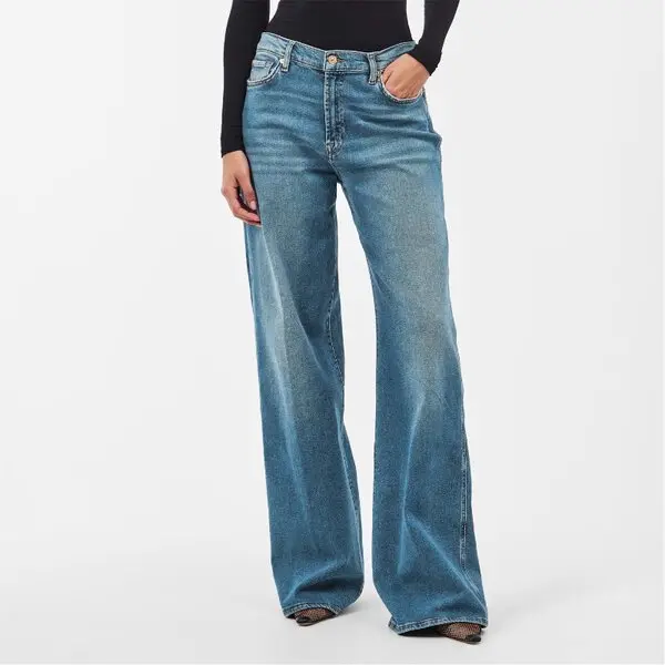 7 For All Mankind Lotta Wide Leg Jeans