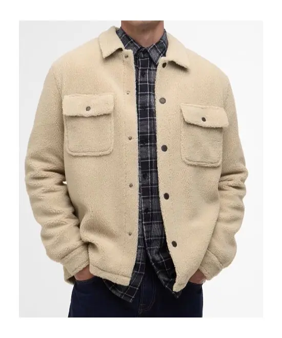 Barbour Teddy Shirt Jacket With Snap Buttons