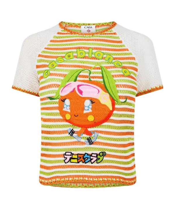 Casablanca Striped Short-sleeve T-shirt - Multicolor