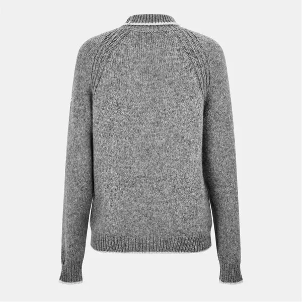 Moncler Ribbed Knit High Neck Pullover