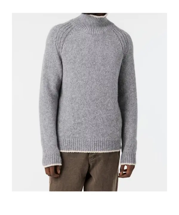 Moncler Ribbed Knit High Neck Pullover