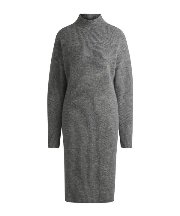 Hugo Boss Knit Midi Dress - Black