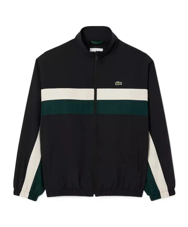 Lacoste Track Jacket With Striped Detailing