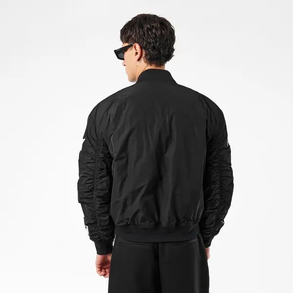 Off-White Diagonal Stripe Bomber Jacket