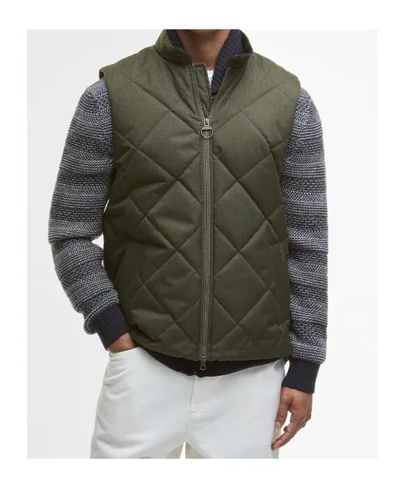 Barbour Stand-up Collar Zip-up Vest