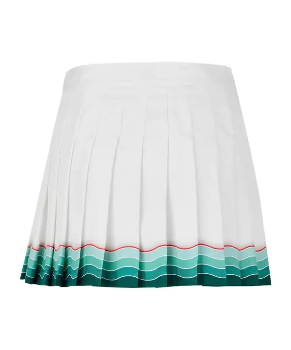 Casablanca Pleated Printed Midi Skirt