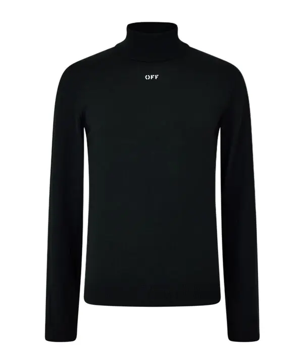 Off-White High-necked Sweater - Black