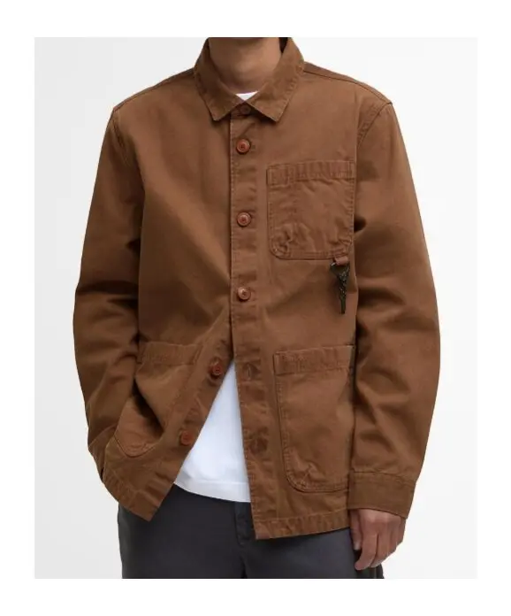 Barbour Shirt Jacket With Patch Pocket